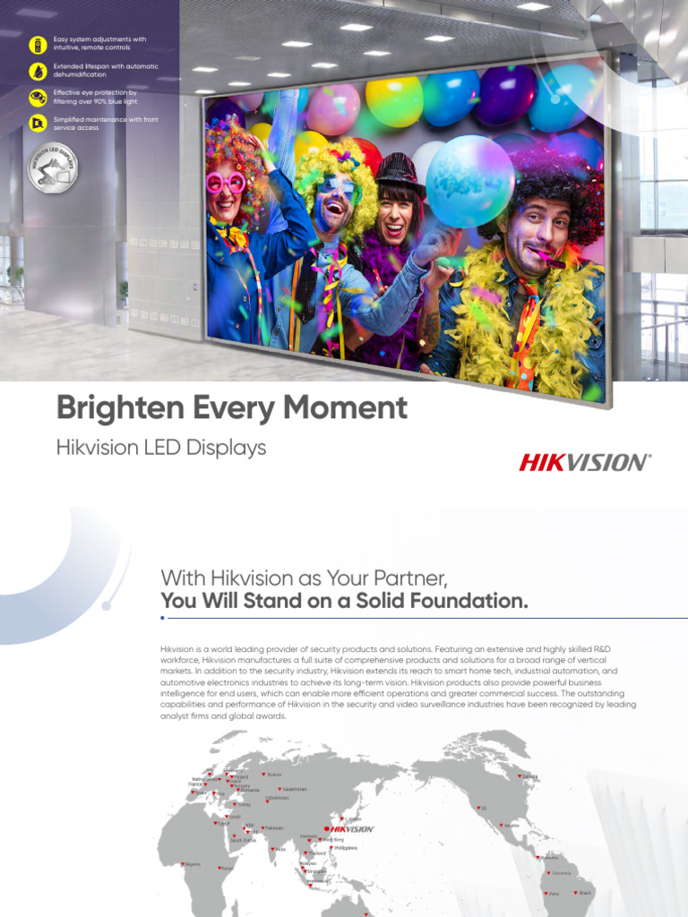 Hikvision LED Display Brochure | PDF | Display Resolution | Artificial ...