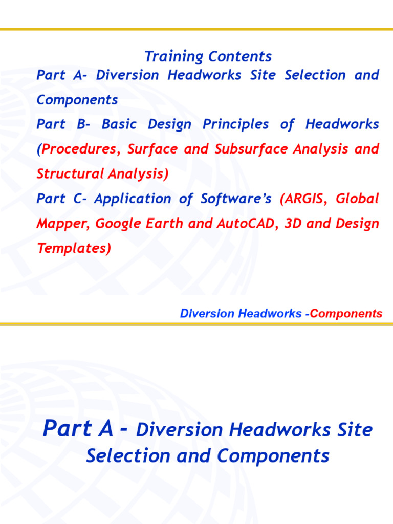 TR - 011 - Dersion Headworks Selection and Analysis | PDF | River ...