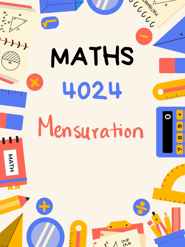 Mensuration O Level Mathematics Syllabus D | PDF
