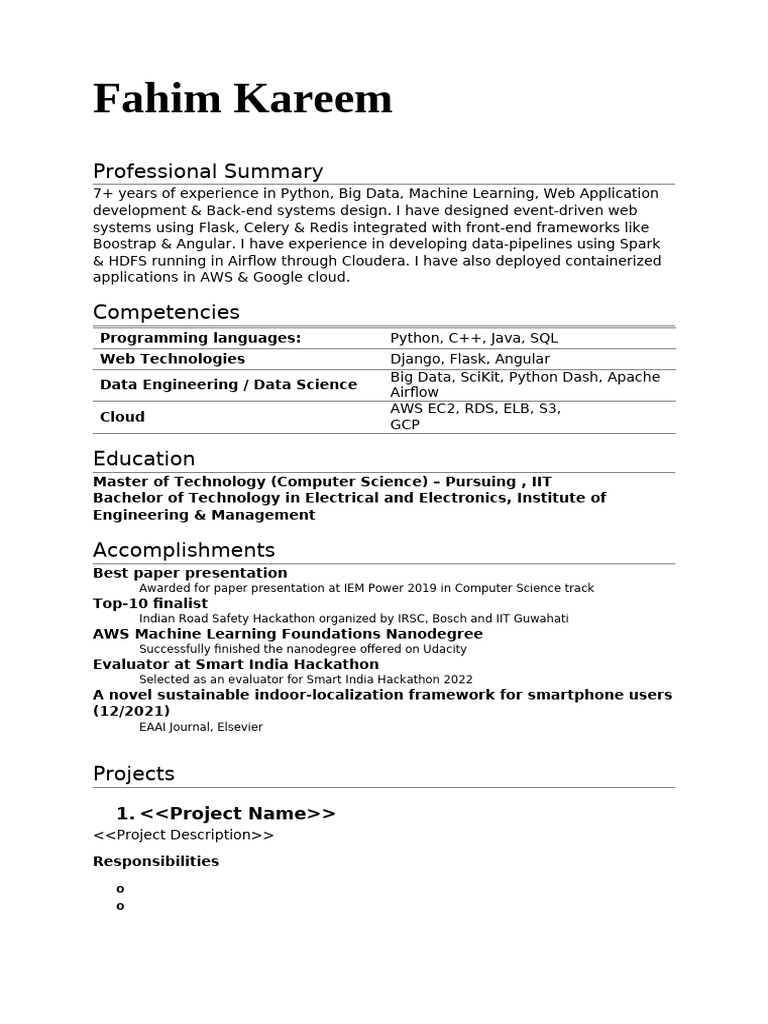 Sample Resume | PDF