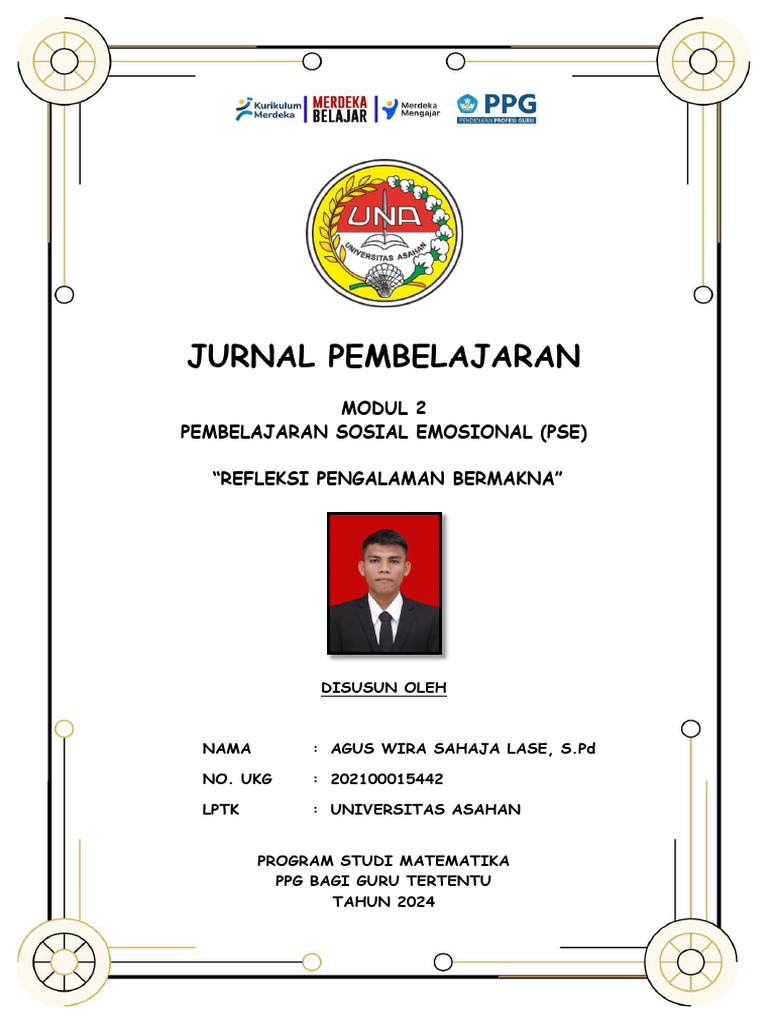 Jurnal Pembelajaran Modul 2 PSE - Agus Wira Sahaja Lase - Refleksi Pengalaman Bermakna | PDF