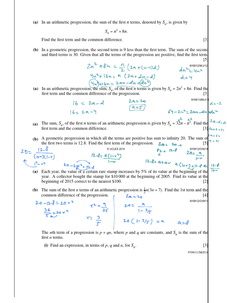 S3 Sequence Scenario Based QP | PDF | Mathematical Objects | Mathematical Concepts