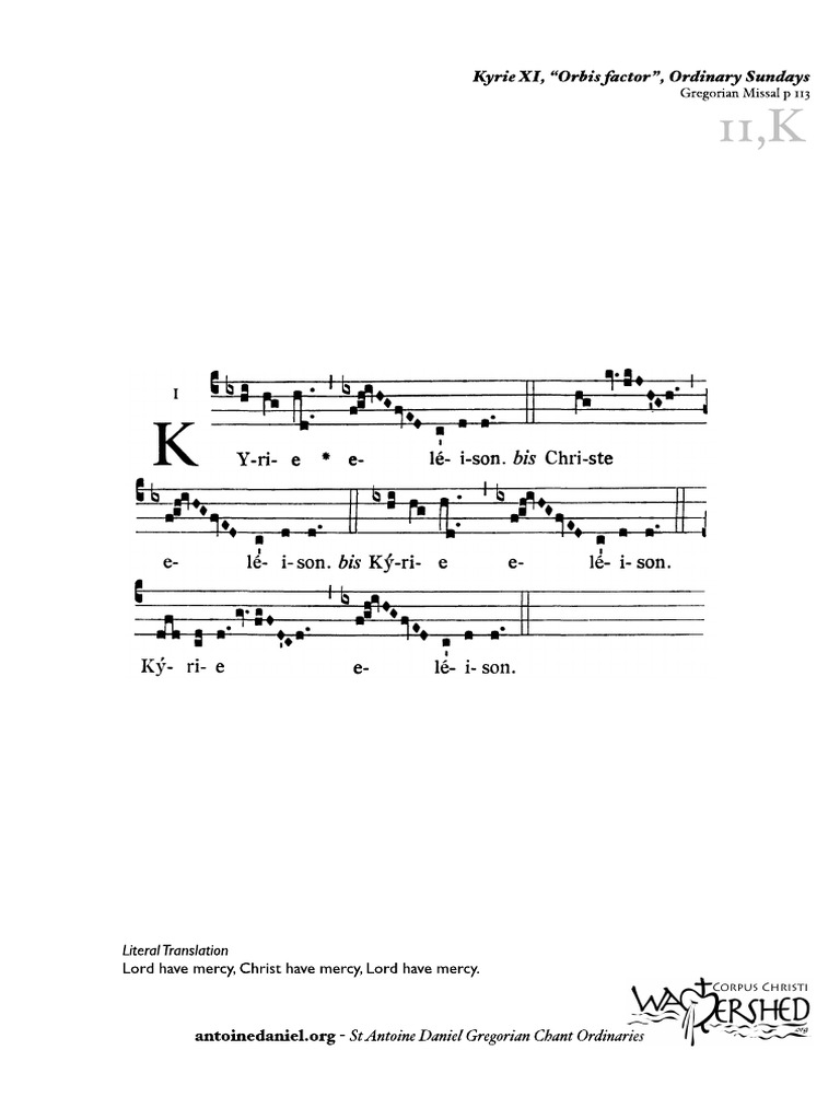 Kiries Misa Orbis Factor | PDF