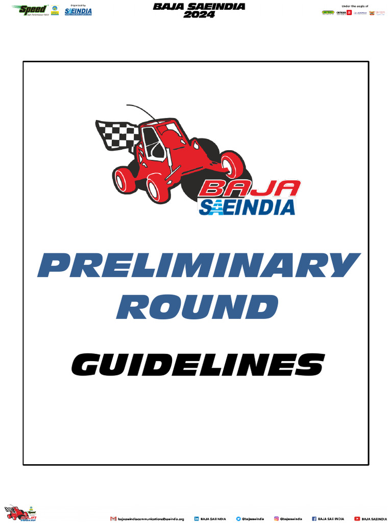 BSI - 2024 Preliminary Round Guidelines - 1688028213 | PDF | Steering | Vehicles