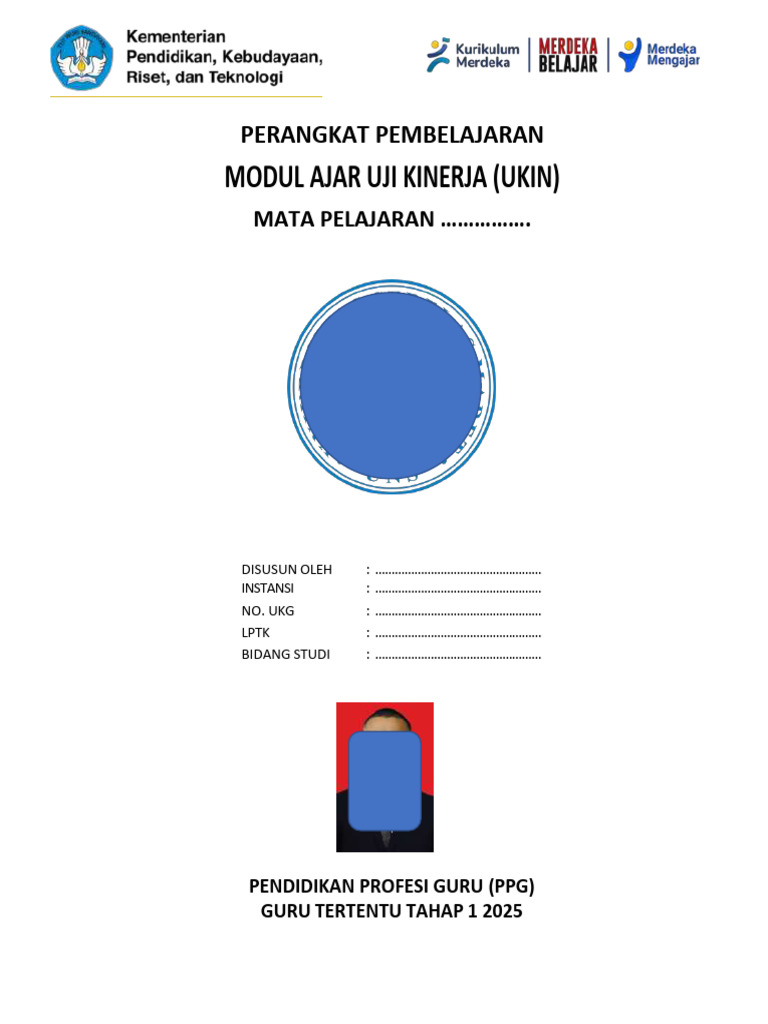 Template Modul Ajar Sesuai Sintak PPG 2025 | PDF