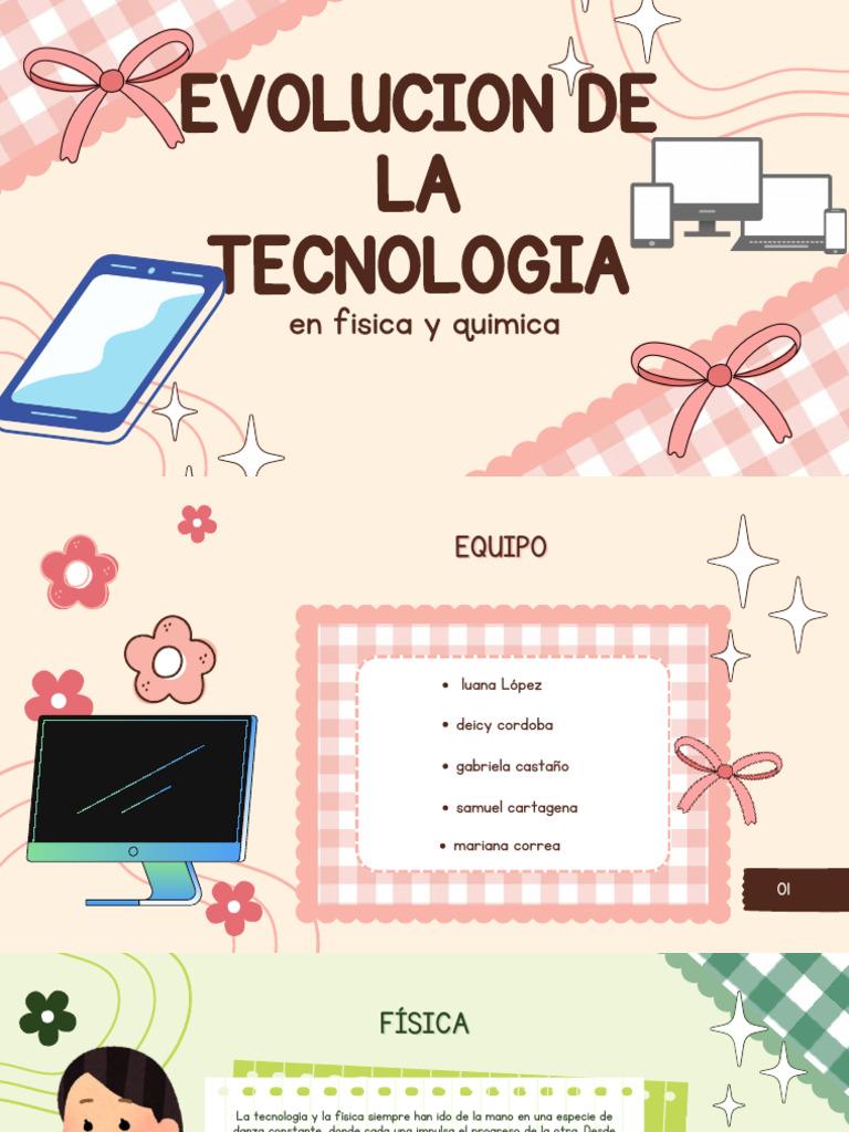 Pink Colorful Cute Illustrative Group Project Presentation | PDF | Física | Química