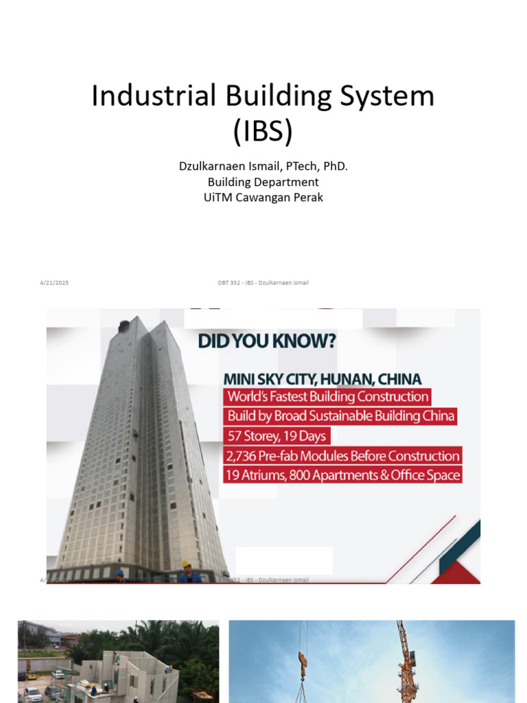 BGN362 - Industrial Building System (IBS) | PDF | Precast Concrete ...