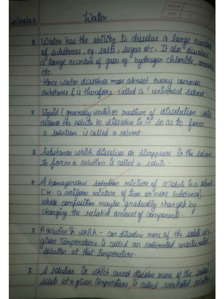 Water Chapter Notes | PDF