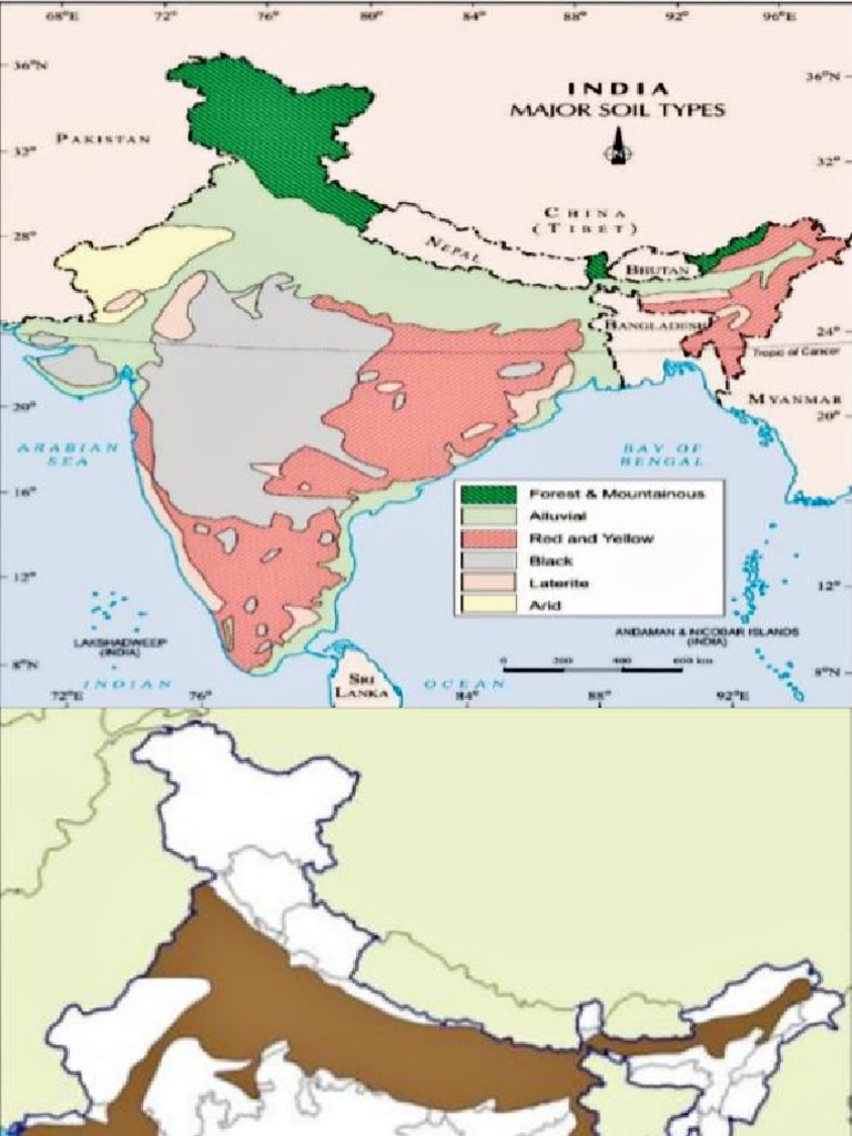 Map Work of Types of Soil | PDF