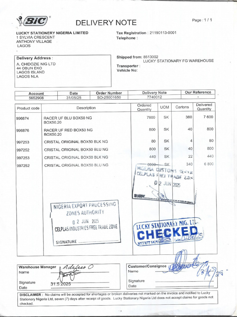 Bic Scanned Document | PDF