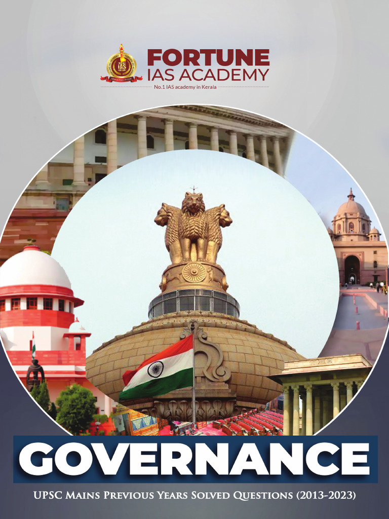 Governance Solved PYQ 2013 - 2023 | PDF | Electronic Voting | Governance