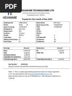 Nov Pay Slip | PDF