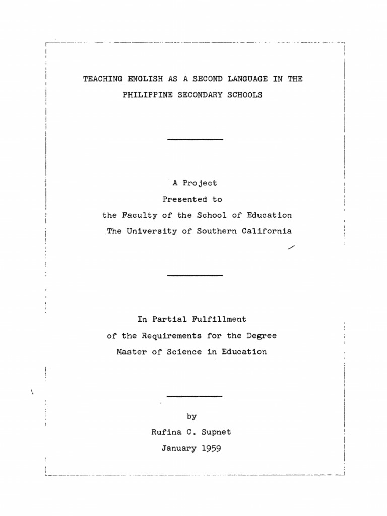 Teaching English As A Second L | PDF | Teachers | Schools
