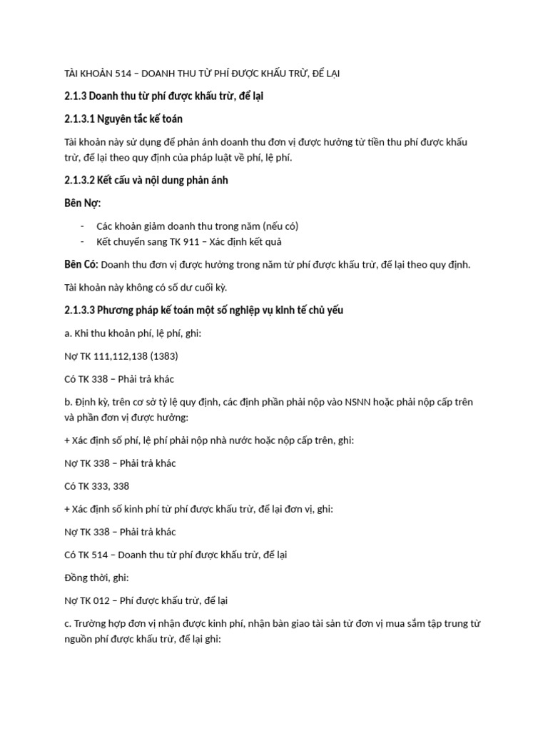 Tài Kho N 514 | PDF