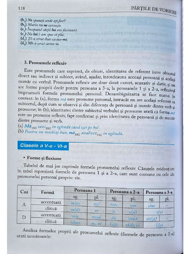 Pronumele Reflexiv | PDF