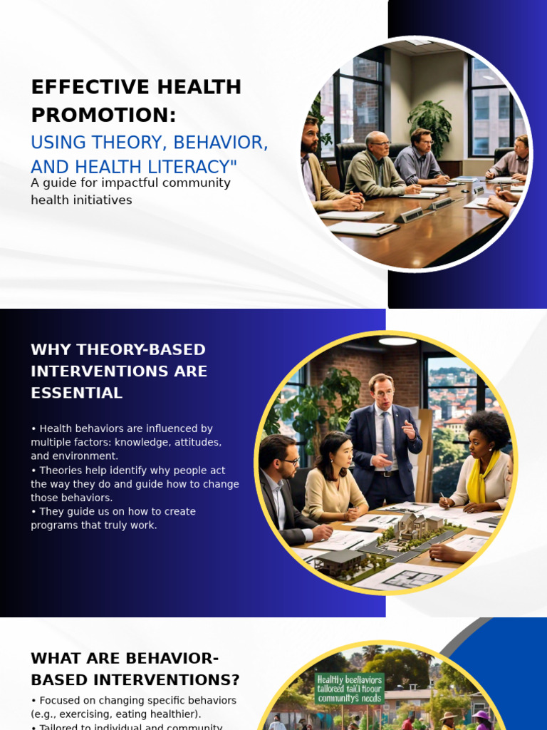 Effective Health Promotion | PDF | Psychological Concepts | Behavioural ...