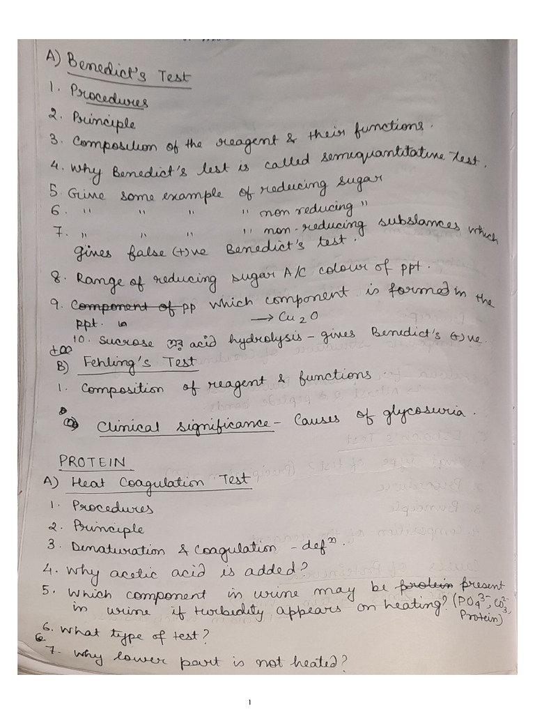 Biochemistry Practical Questions | PDF
