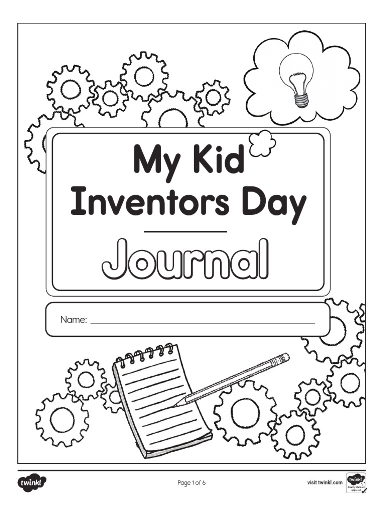 BW Kid Inventors Day STEAM Journal Activity | PDF