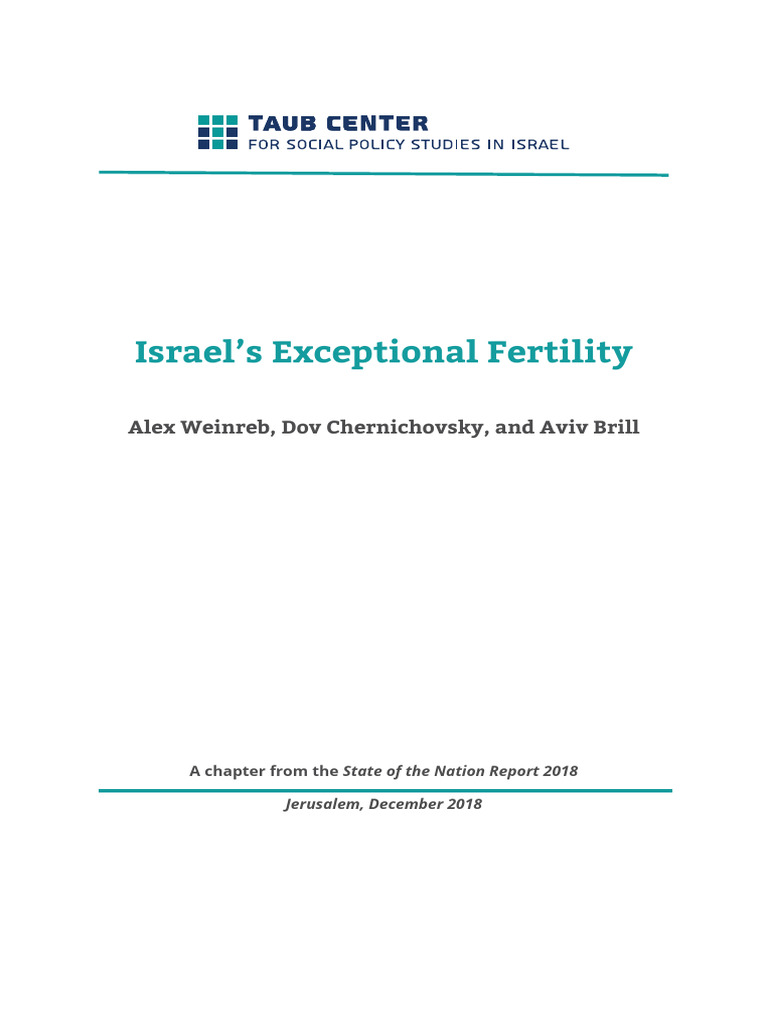 Israel's Unique Fertility Trends Explained | PDF | Total Fertility Rate ...