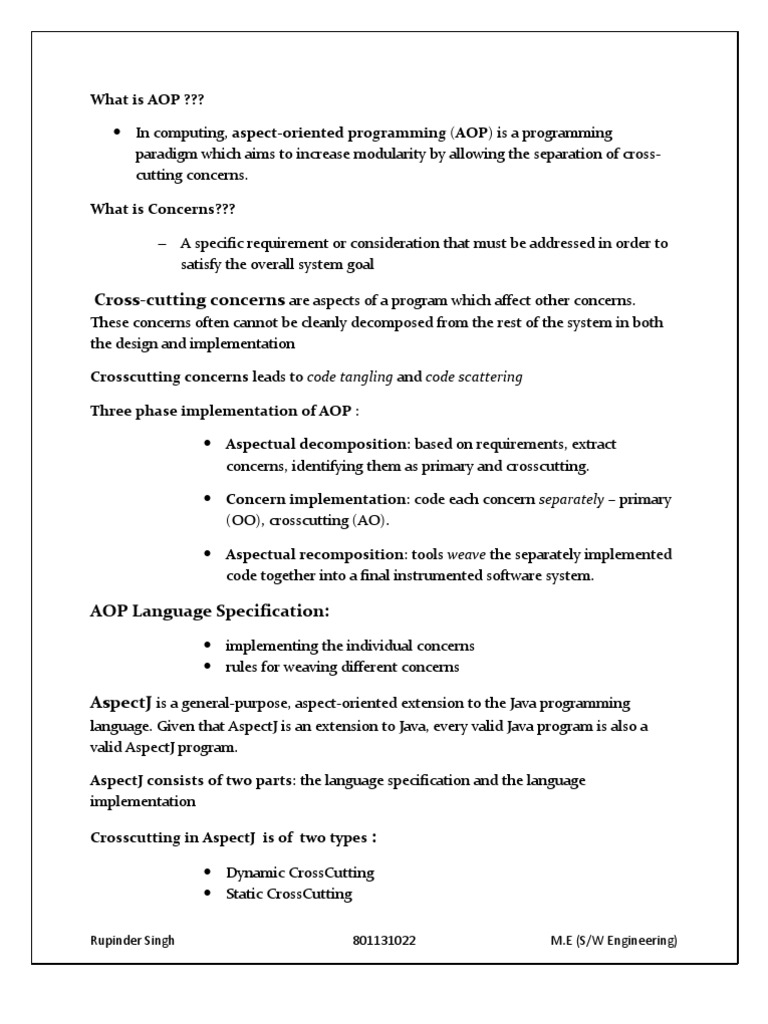 What Is AOP | PDF