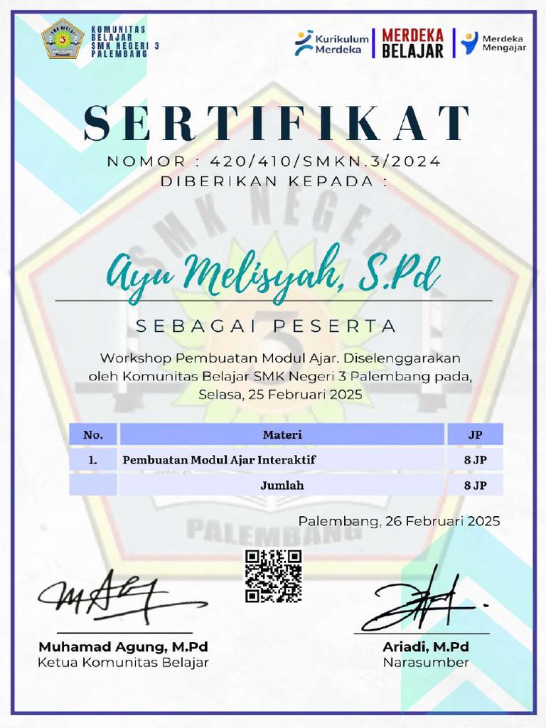 Contoh Sertifikat | PDF