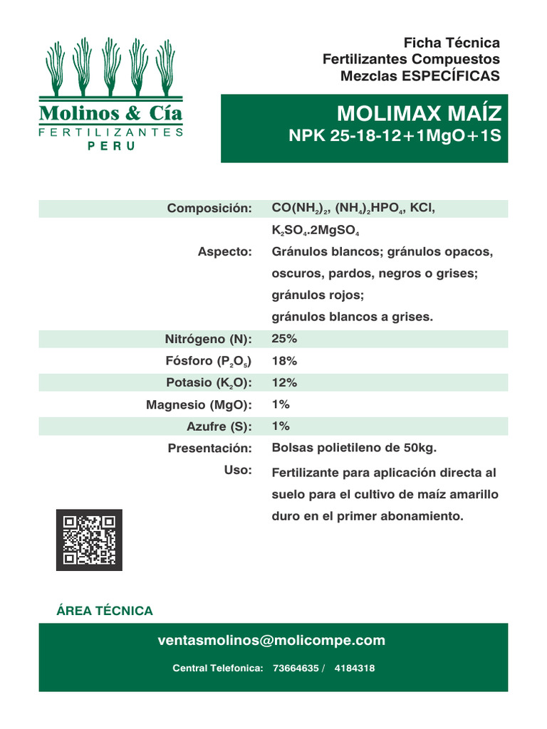 FT Molimax Maiz Grupopioneros Molicom | PDF
