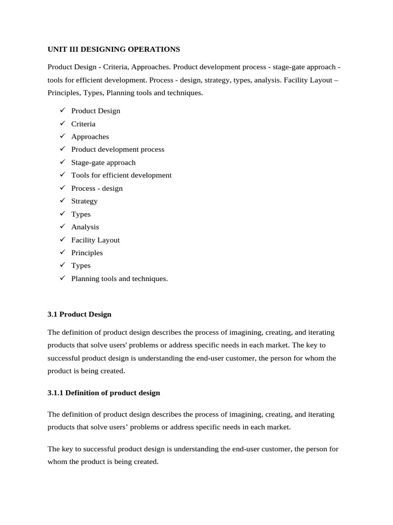Unit III Designing Operations | PDF | Software Testing | Prototype