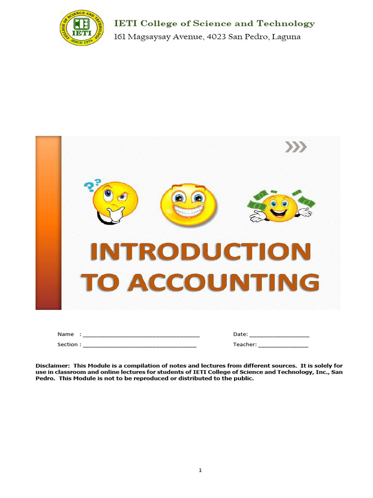 Accounting Fundamentals for Students | PDF | Business | Accounting