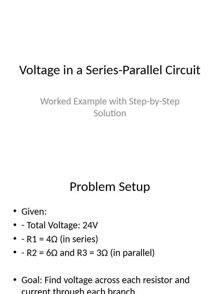 Series Parallel Circuit Example | PDF