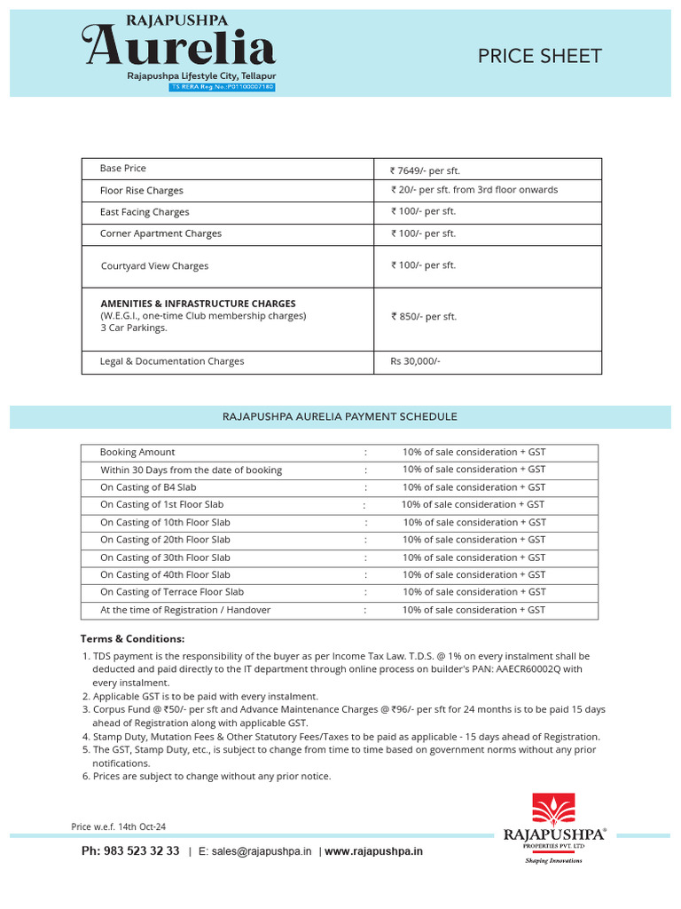 Rajapushpa Aurelia Price Request | PDF | Taxes | Government Finances