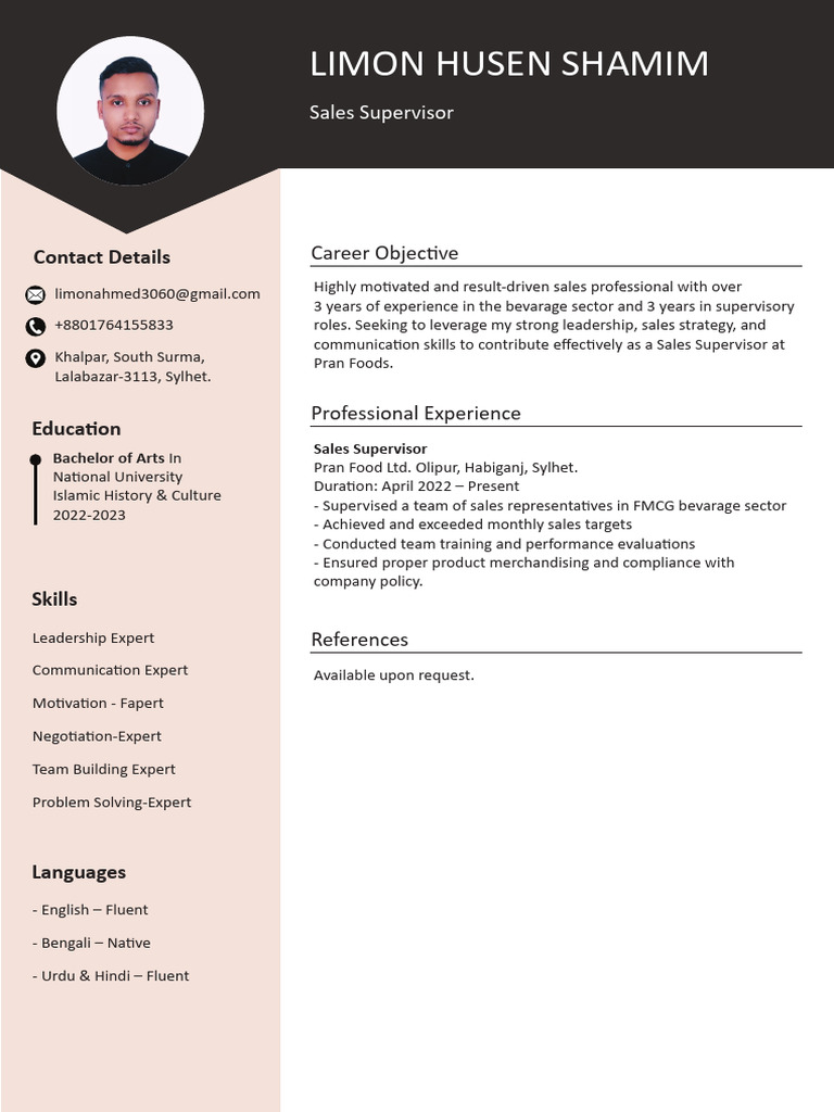 Limon Husen Shamim CV | PDF