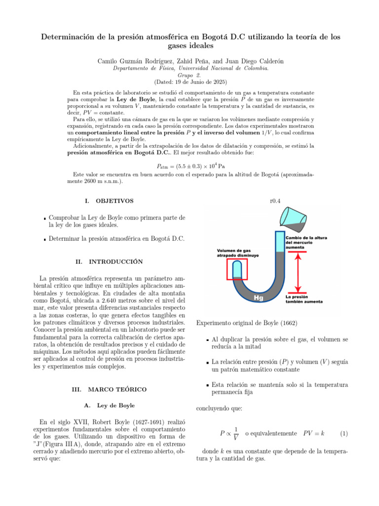 Gas Ideal | PDF | Gases | Presión