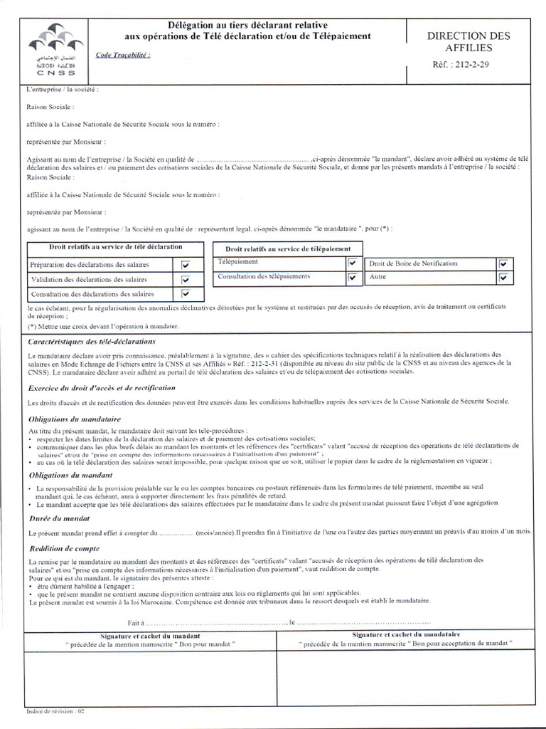 Formulaire de Mandatement Links | PDF