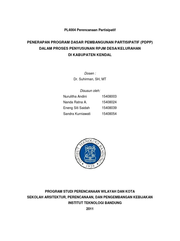 12 - Penerapan PDPP Kabupaten Kendal | PDF