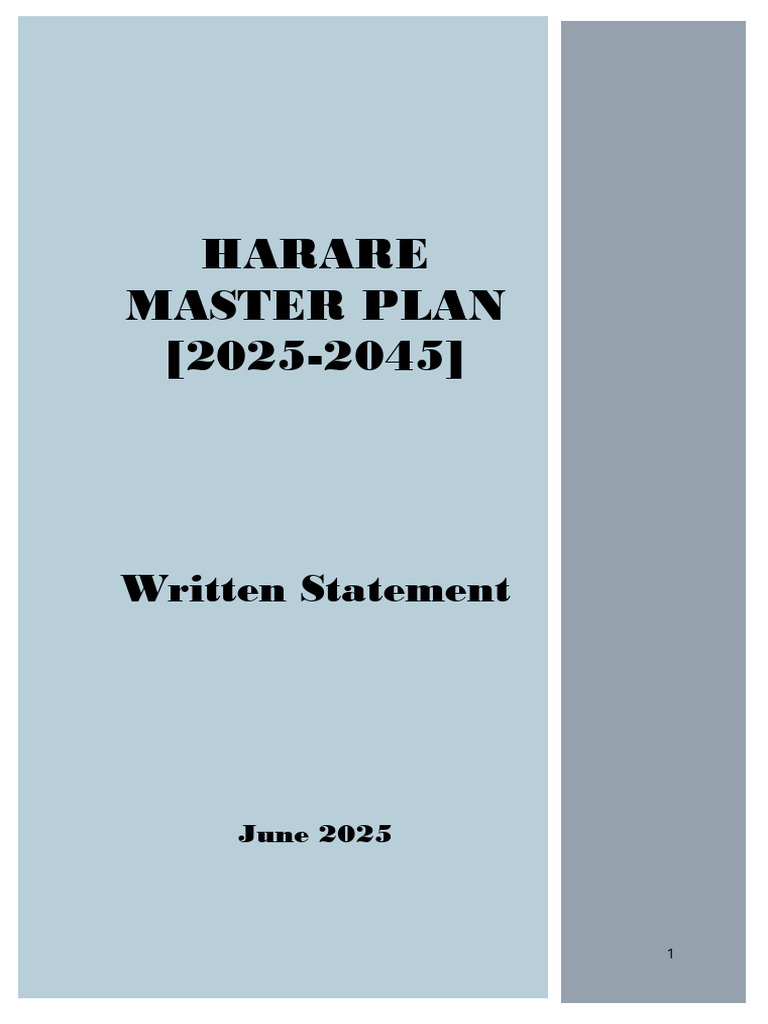 Harare Master Plan. | PDF | Particulates | Carbon Dioxide