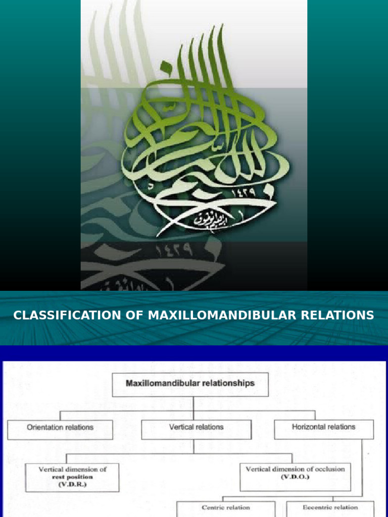 Maxillomandibular Relations Guide | PDF | Dentistry Branches