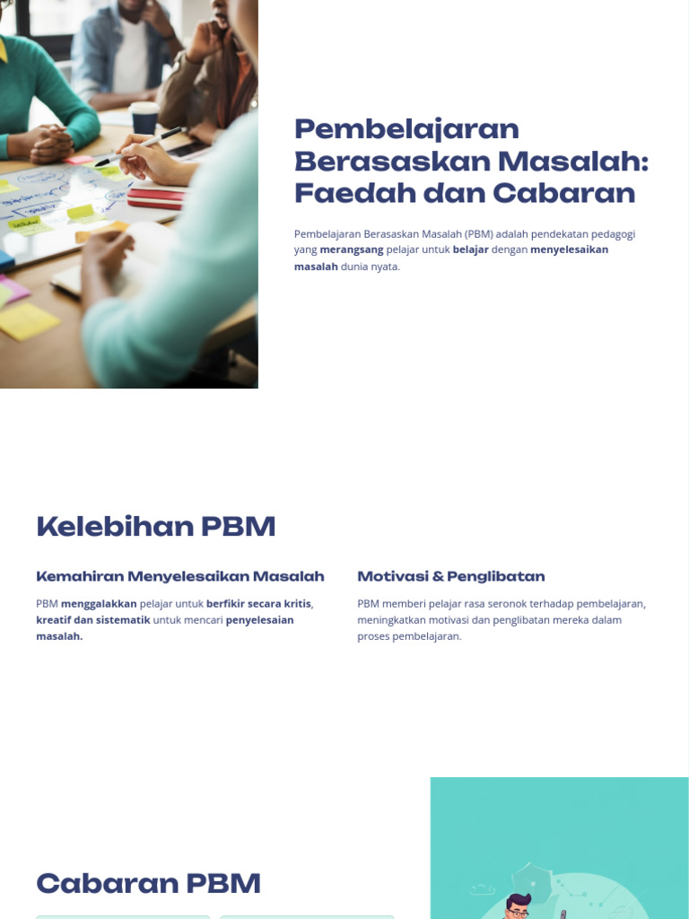 Tutorial Pembelajaran Berasaskan Masalah Faedah Dan Cabaran | PDF