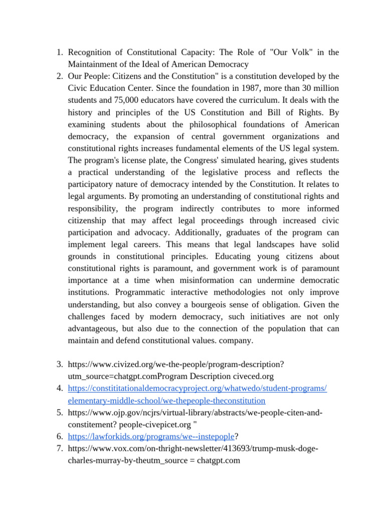 Civic Education On Constitutional Rights Pdf
