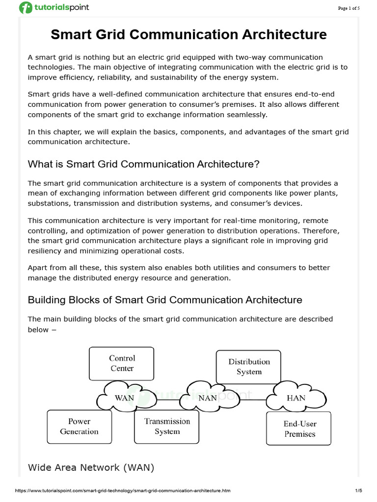 Smart Grid Communication Overview | PDF | Smart Grid | Electrical Grid
