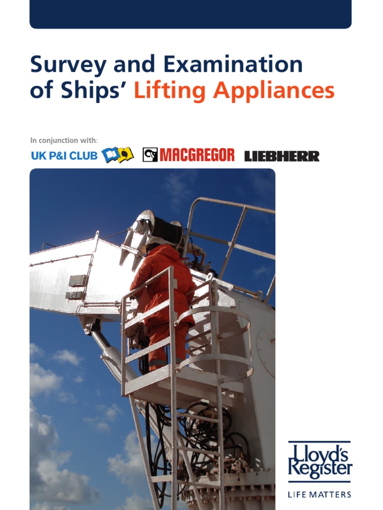 Survey and Examination of Ships' Lifting Appliances | PDF | Crane ...