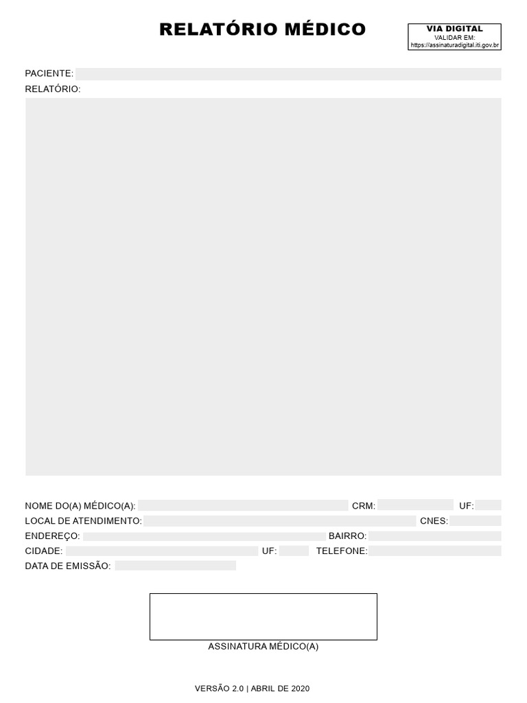 Relatorio Medico | PDF