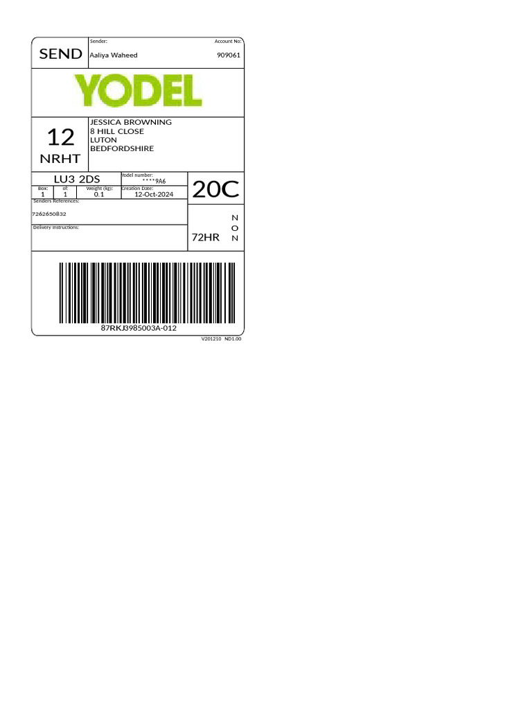Ebay Label 10-12152-08534 | PDF