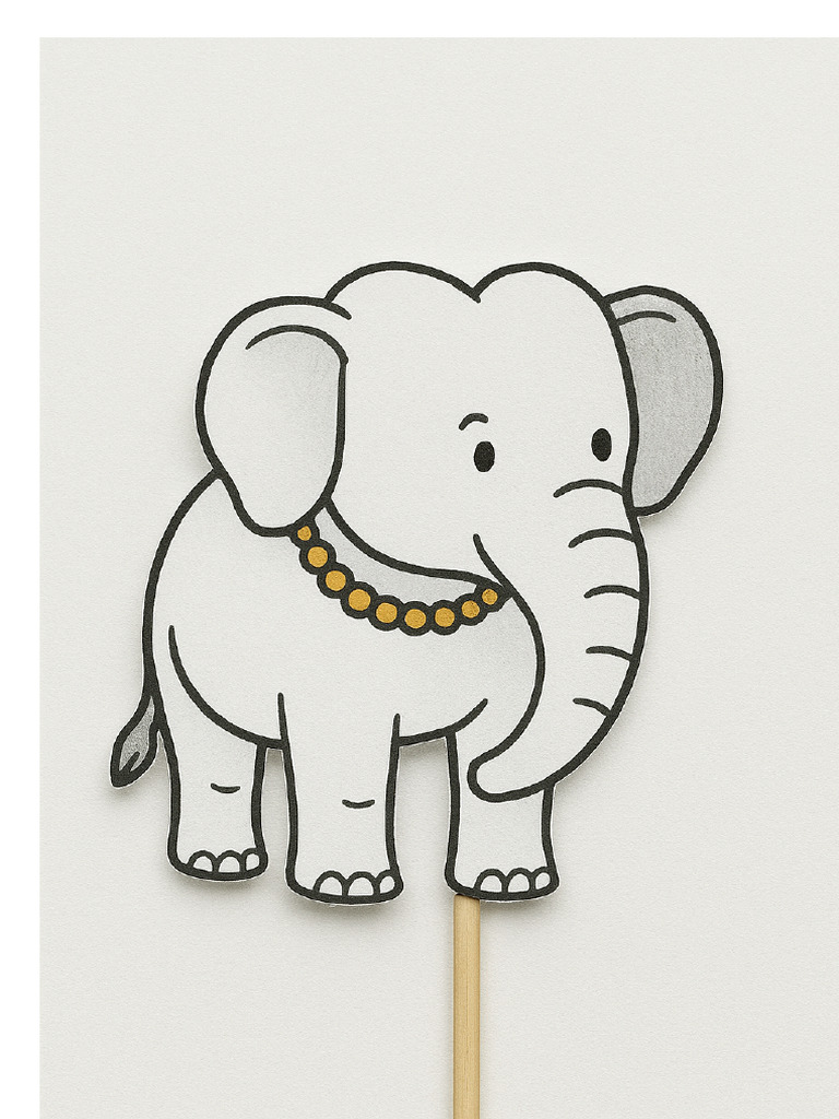 White Elephant Puppet Set | PDF