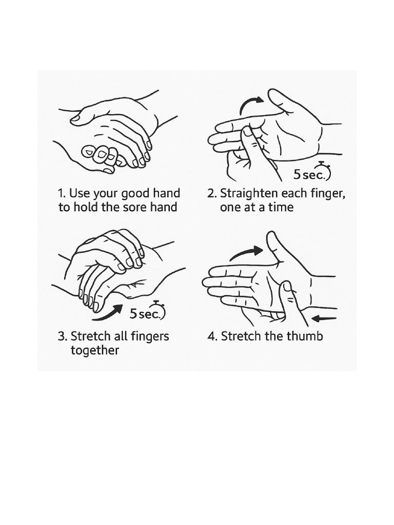 Hand Stretching Exercise Clean | PDF