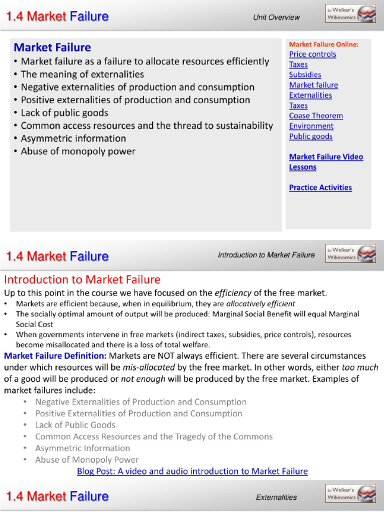 Topic2.1-Market Failure Final | PDF