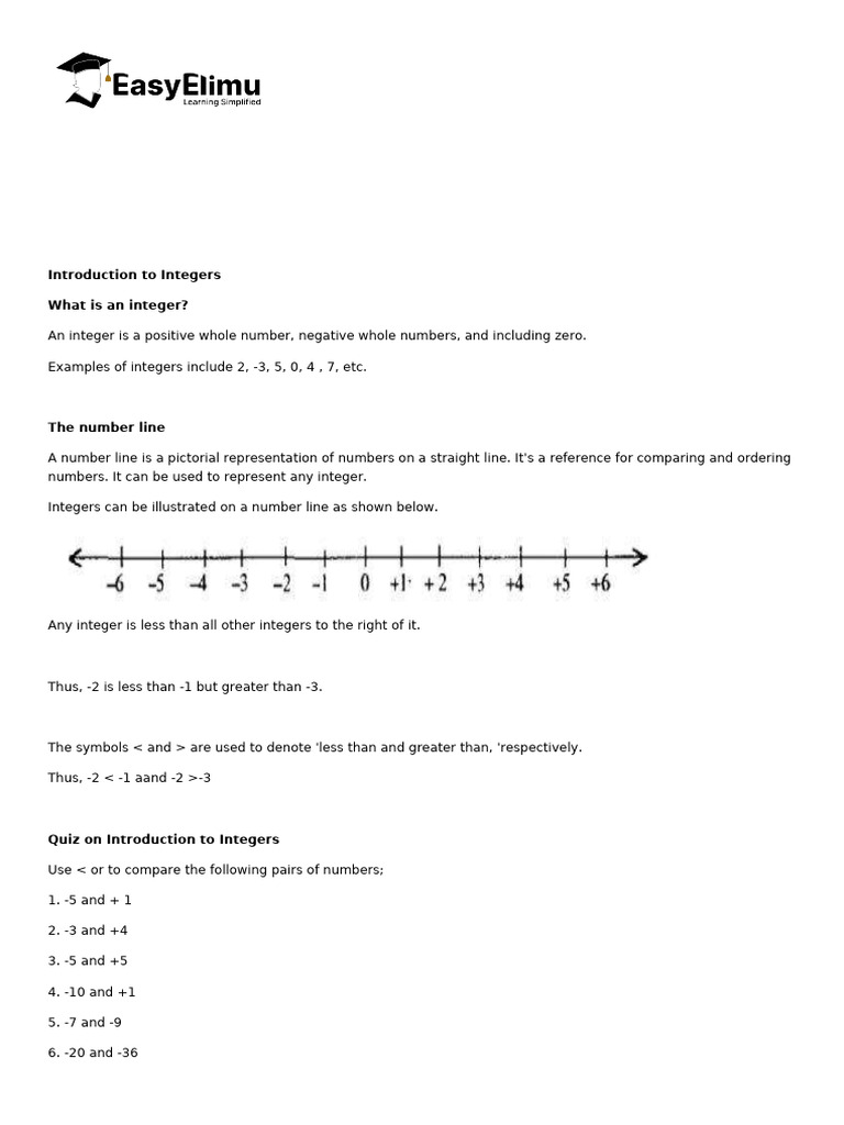 Numbers - CBC Grade 9 Math Notes-260 | PDF | Integer | Numbers