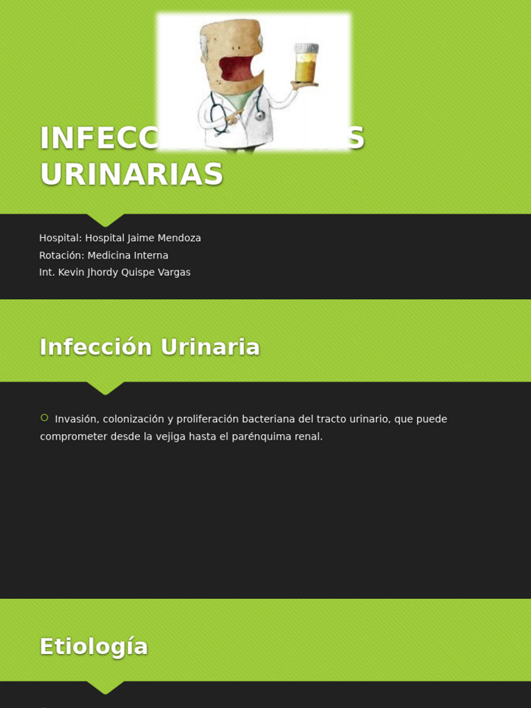 Infeccion de Vias Urinarias para Internado | PDF | Infección del tracto ...