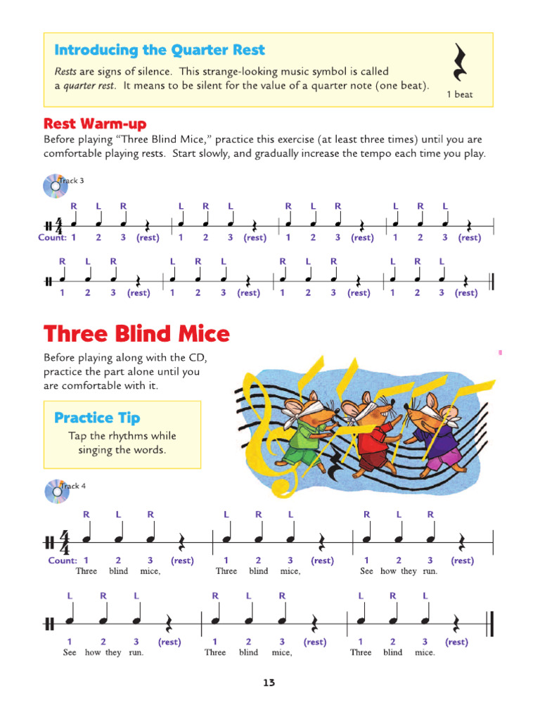 Alfred's Kid's (Snare) Drum Course 1 | PDF