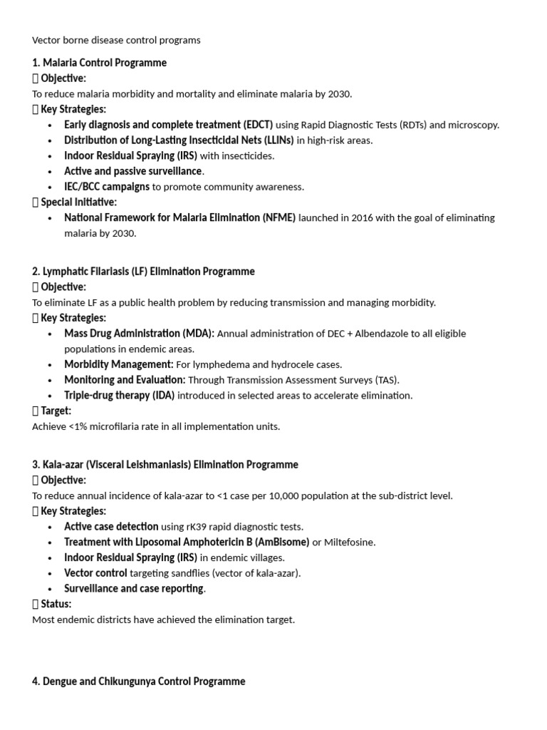 Vector Borne Disease Control Strategies | PDF | Malaria | Microbiology