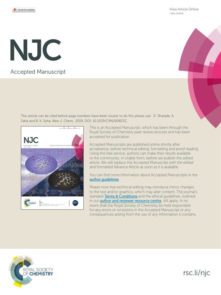 Photochromic Charge Transfer Complexes | PDF | Chemical Compounds ...